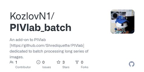 Github Kozlovn1pivlabbatch An Add On To Pivlab