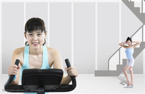 女性室内运动素材 动感单车 高清图片，堆糖，美图壁纸兴趣社区