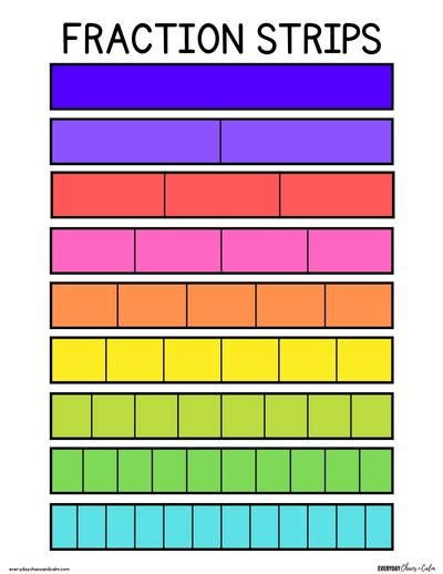 Blank Fraction Bars