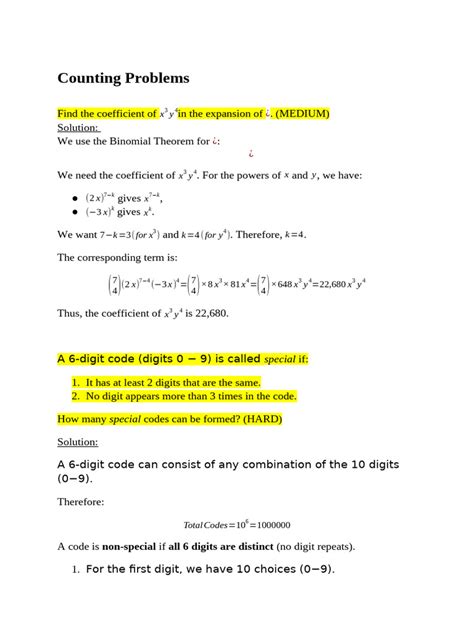 Counting Problems And Dirichlets Principle Pdf Numbers