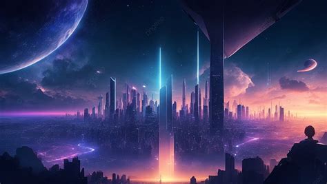 혁신의 푸른 지평선 파란색 혁신 배경 배경 일러스트 및 사진 무료 다운로드 Pngtree