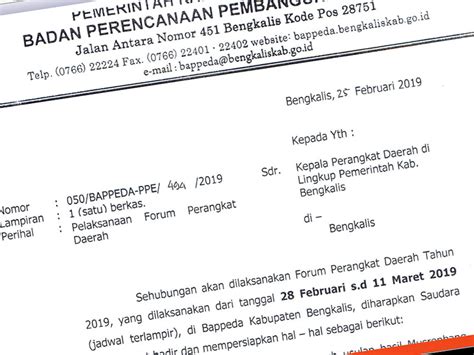Seluruh Kepala Perangkat Daerah Harus Hadir Di Bappeda Kabupaten Bengkalis