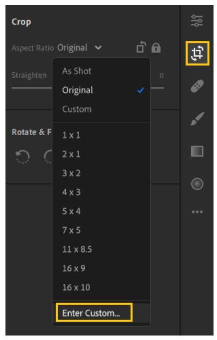 Solved How Do I Set A Custom Aspect Ratio Adobe Community 9475487