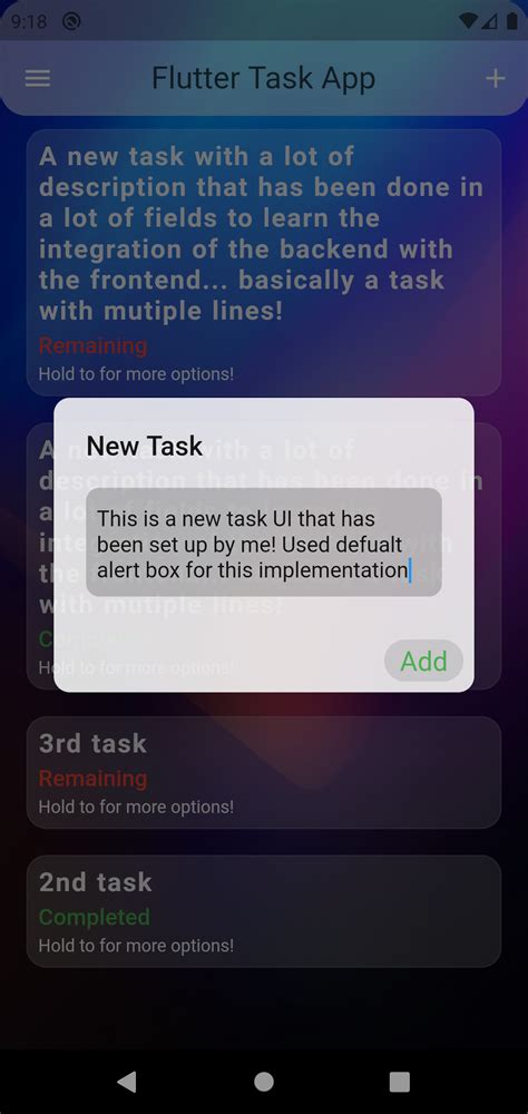 Github Rohandoshi Flutter Task App