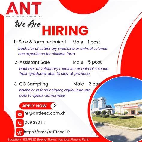 Ant Feed Careers Phnom Penh