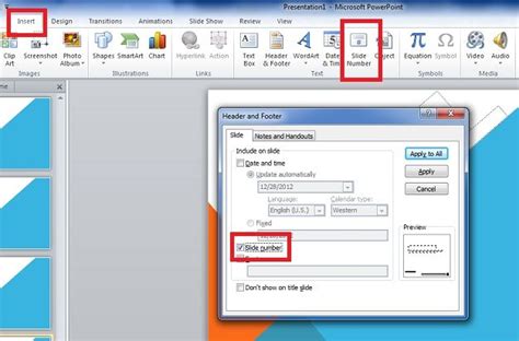 How To Add Slide Numbers In PowerPoint 2010