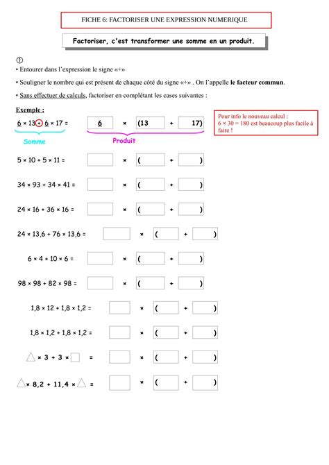 Les activités et les exercices Maths au collège