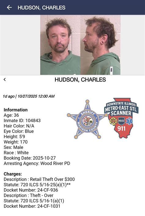 Dow Downstate Illinois Metro East Stl Scanner 911 Dimecom