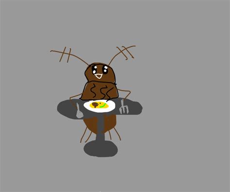 Cockroach Eating Popcorn Drawception
