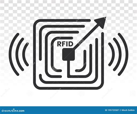 Radio Frequency Identification Or RFID Card Technology Vector Icon For Apps And Websites Stock