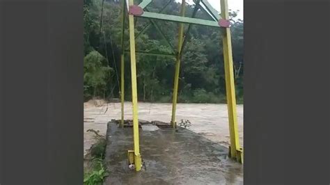 Jembatan Gantung Yang Hubungkan Kuningan Dan Ciamis Putus Disapu Luapan