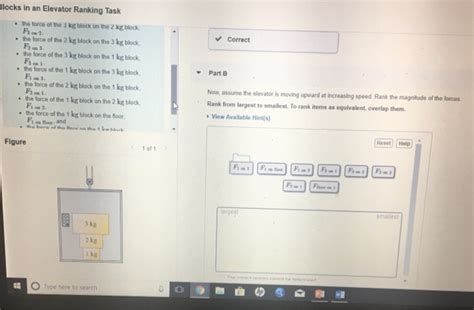 Blocks In An Elevator Ranking Task The Force Of The Chegg