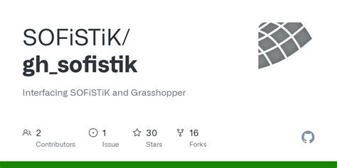 Github Sofistikghsofistik Interfacing Sofistik And Grasshopper