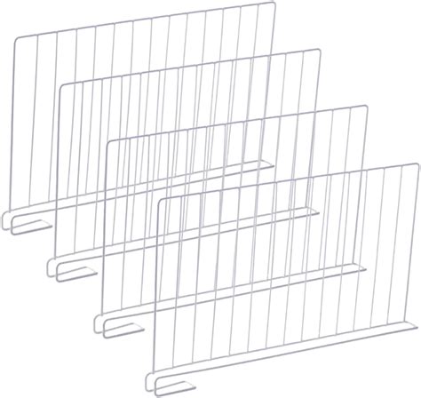 Moegen Juego De 4 Separadores Metálicos Para Organizar Armarios Y