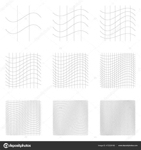 Grid Mesh Lattice Grating Distort Deform Effect Distortion Deformation