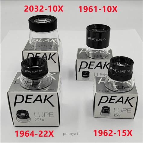ญี ่ ปุ ่ น Peak Hd แว ่ นขยายกล ้ องจุลทรรศน ์ 10x 15x 22x 1961 15x