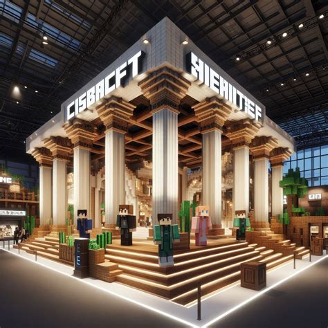 Minecraft Exhibition Boothstore Design Ai Generated Behance