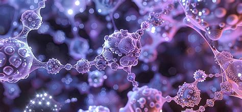 Abstract Representation Of Molecular Structures In Vibrant Colors Background Molecules Science