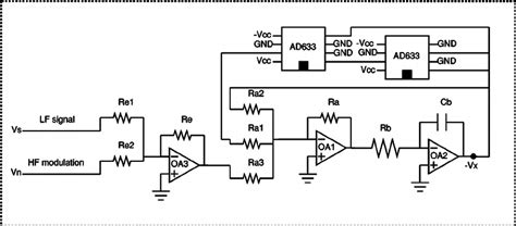 Circuit Used In The Analog Simulations Of The Overdamped Duffing
