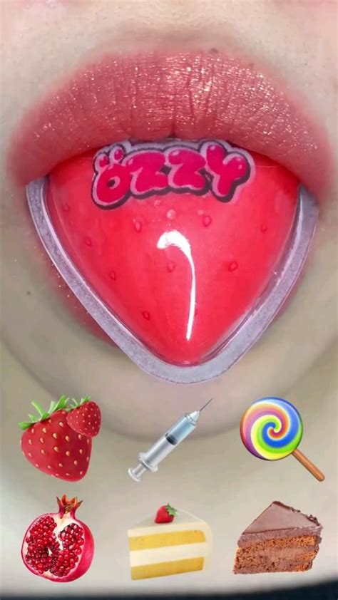 Asmr Candied Tanghulu Gummy Chocolate Crepe Cake Gummy Syringe Juice