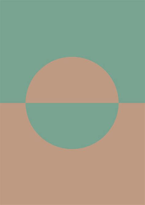 Sandstorm Beige Dark Pastel Green Circle Design 2 Behr 2021 Color Of