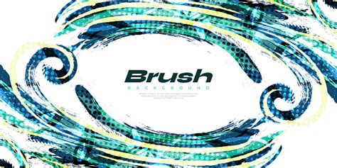 스포티한 스타일과 하프톤 효과가 있는 추상적인 브러시 배경 배너 포스터 또는 스포츠 배경에 대한 브러시 스트로크 그림입니다 디자인을 위한 스크래치 및 질감 요소 0명에 대한