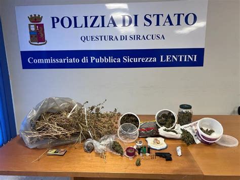 Lentini In Casa Droga E Munizioni Arrestato Leontinoi News