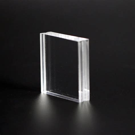 Plexiglass Printed Logo Block 15mm Thick Standing Clear Glass Acrylic