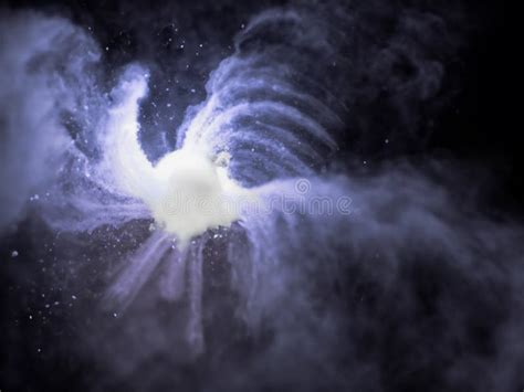 Explosion Of Nuclear Fusion Powder Stock Illustration Illustration Of