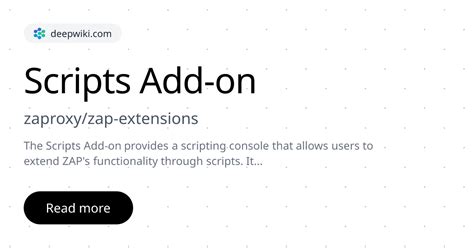 Scripts Add On Zaproxyzap Extensions Deepwiki