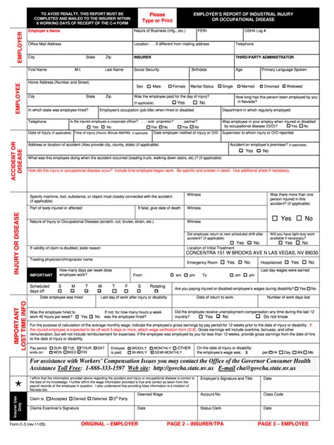 Nv Form C 3 2005 Fill And Sign Printable Template Online Us Legal Forms