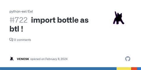 Import Bottle As Btl · Issue 722 · Python Eel Eel · Github