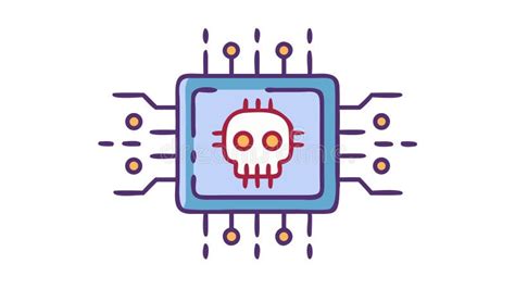 Basic Electronic Chip Simplified Circuit Fundamental Processor And