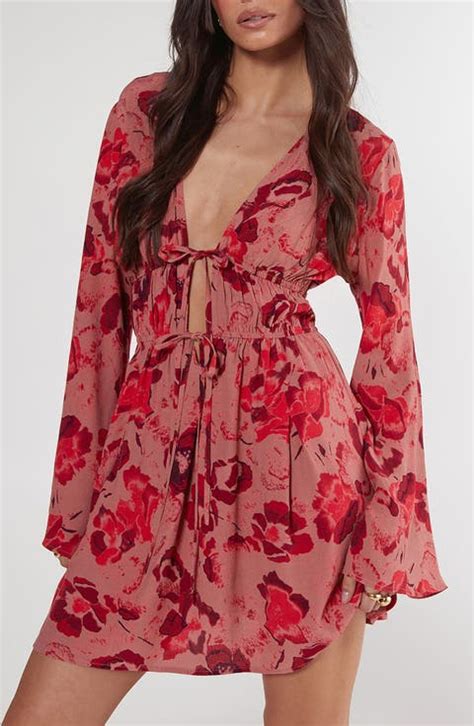 Long Sleeve Floral Dresses For Women
