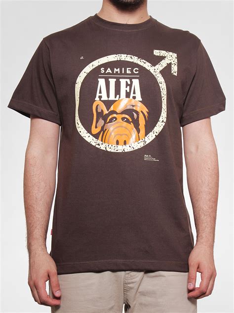 Koszulka Samiec Alfa Brązowy Brw
