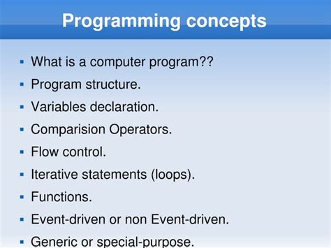 Programming Concepts 01 Ppt
