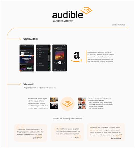 Amazon Audible Ux Redesign Behance