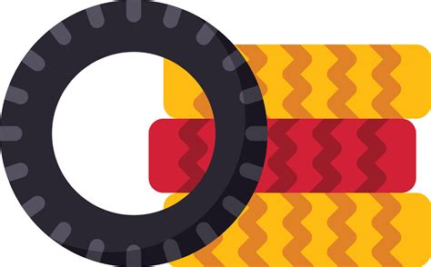 Wheel Tire Stack Racing Flat Icon 14055134 Vector Art At Vecteezy