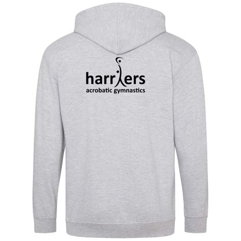 Harriers Acro Gym Zipped Hoody Heather Grey COACHES ONLY Linela Shop