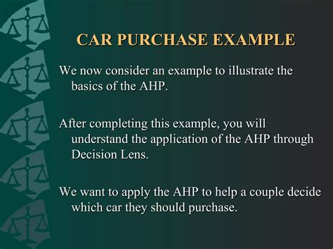 10 The Analytic Hierarchy Process Using Decision Lens Ppt