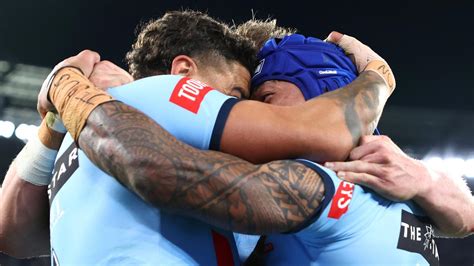 State Of Origin 2024 Nsw Blues Latrell Mitchell Mitch Moses Blues