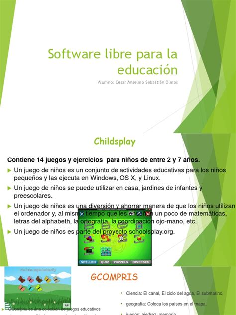 Software Libre Para La Educación Informática Tecnología