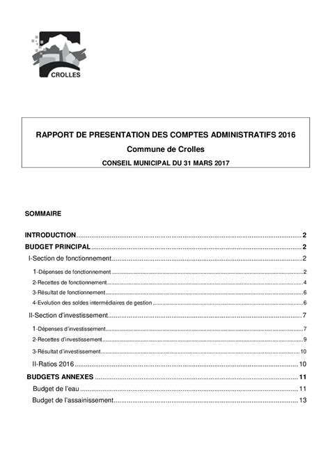 Calaméo Crolles Doc Budget 2017 CA 2016 Rapport