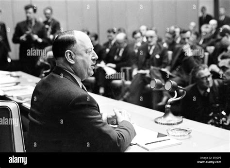 Dr Richard Beeching Chairman Of British Railways At Rail Plan