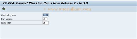Kez Sap Tcode Ec Pca Convert Plan Line Items X