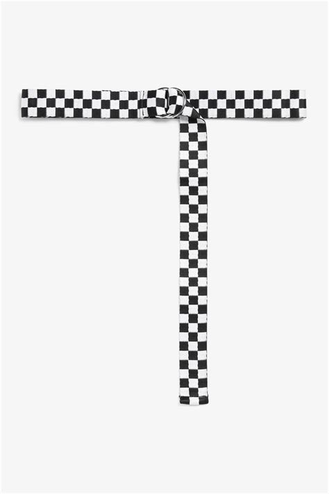 Canvas Circle Buckle Belt Ternet Print Dame Handm Dk