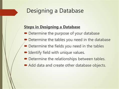 Week 05 Designing Database And Tables Ppt