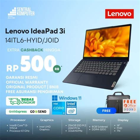 Jual Lenovo IP ITL HYID J ID I G GB GB Win OHS Di Seller Sentral Komputer
