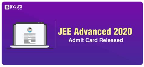 JEE Advanced Admit Card Released Download Link And Steps