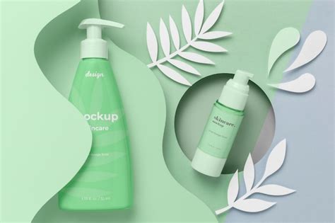 판지 및 스킨케어 포장 프리미엄 Psd 파일